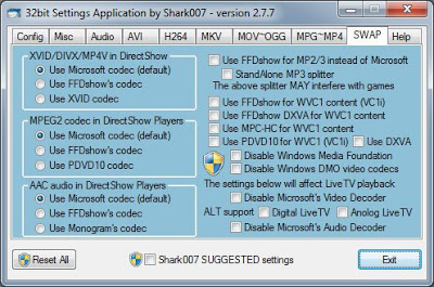 Advanced Codecs 4.2.5 « File Sharing Programs