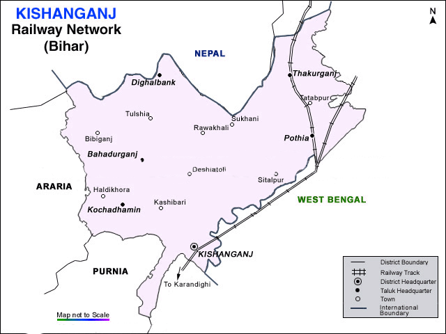 Rail-Map-india: kishanganj_railway_map