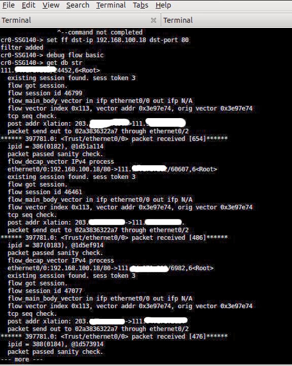 Sw0rdm4n Blog: Packet Debugging pada Router Firewall Juniper SSG140