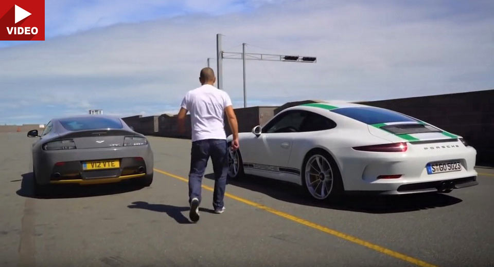 Porsche 911 R and Aston Martin V12 Vantage S Do battle again Chris ...