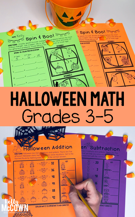 Kelly McCown: Halloween Elementary Math Activities