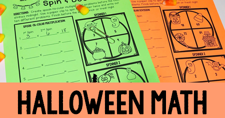 Kelly McCown: Halloween Elementary Math Activities