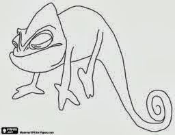 Tangled Coloring Pages Pascal - Rapunzel