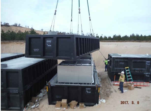 Crest Precast Concrete: Large On-site Waste System from Crest Precast