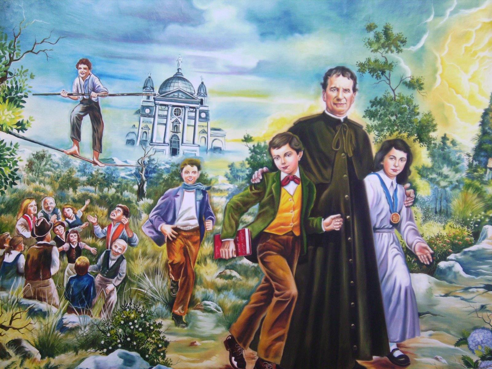Lo que yo recibi: ¡Qué vida feliz se vivía en la casa de Don Bosco!