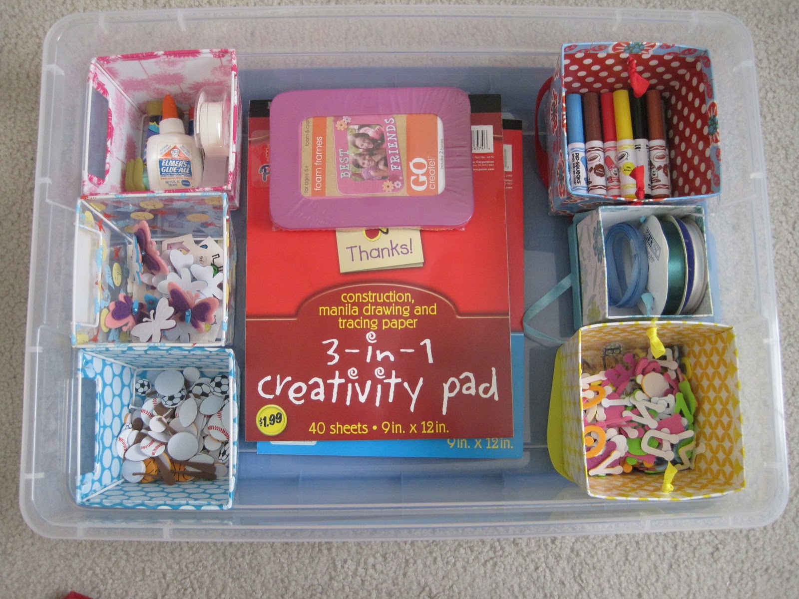 Babysitting 101: How to put together your own craft supply box