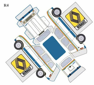SP. Papel Modelismo: PaperCraft - Renault 4L