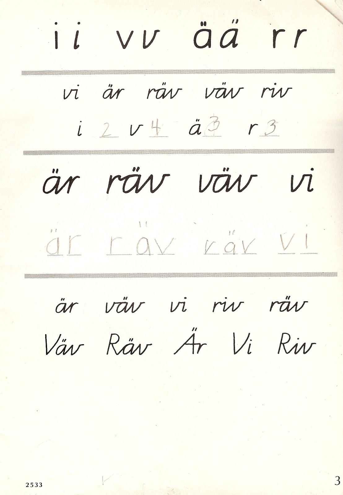 Nostalgorama: ELSI skrivövning i svenska på 1980-talet