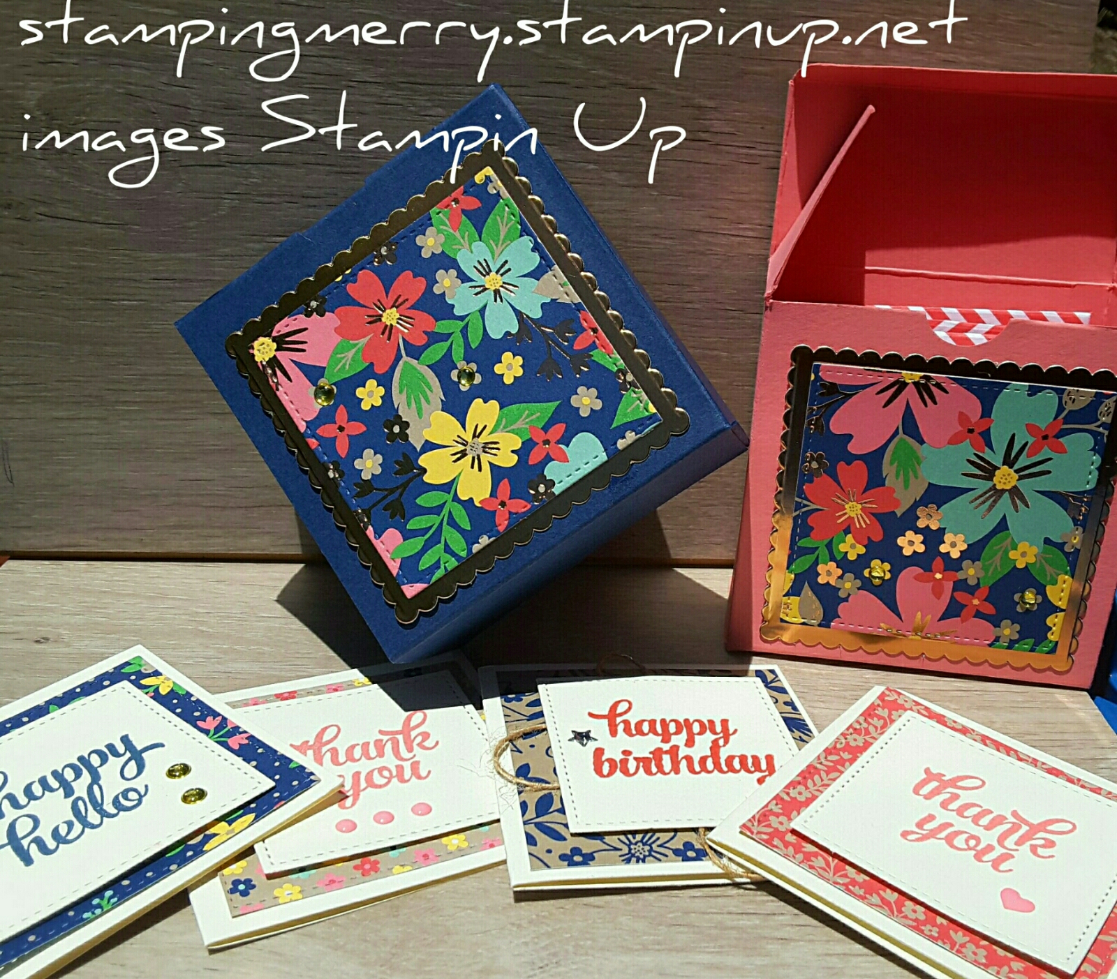 StampingMerry: Note Card Gift Box featuring Affectionately Yours ...