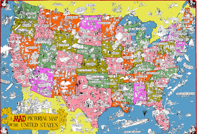 A Mad Pictorial Map of the United States