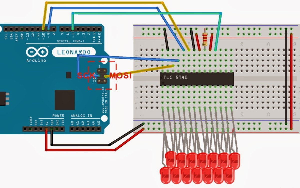 My Idea Prototyping Resources Use Tlc5940 On Arduino Leonardo