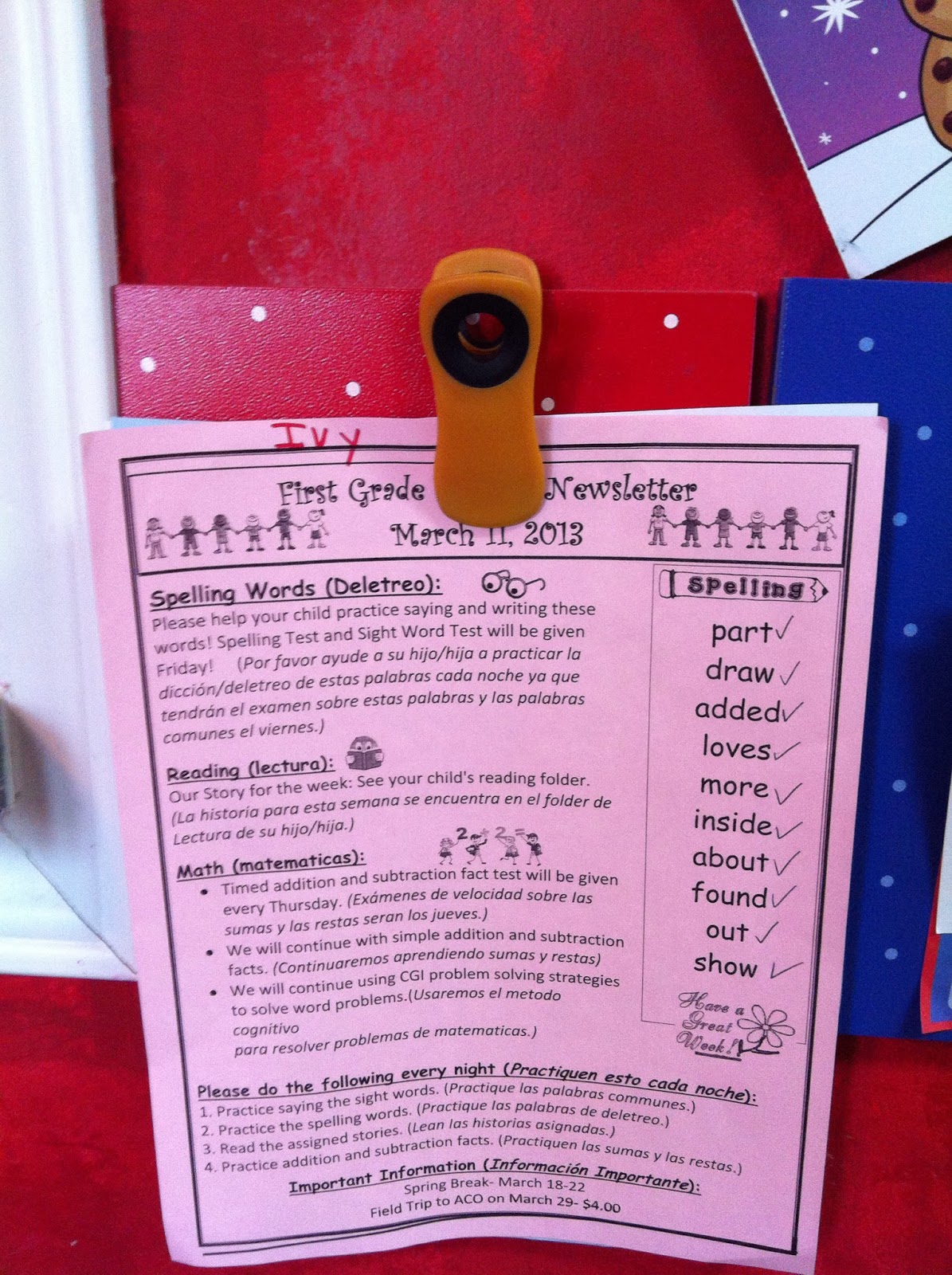 Simply Organized of NWA: How to process Kids school papers