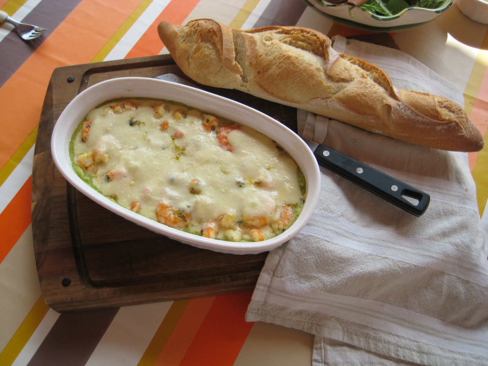 AIDAN LARSON: Seasonal Sunday--Asparagus Mousse & Shrimp Bake