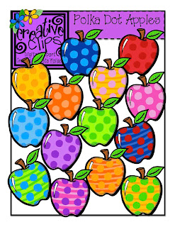 The Creative Chalkboard: FREE Rainbow Apples and New Clipart Sets Galore!!