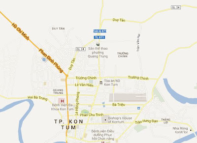Kon Tum tourist map | Kon Tum Vietnam tourist maps