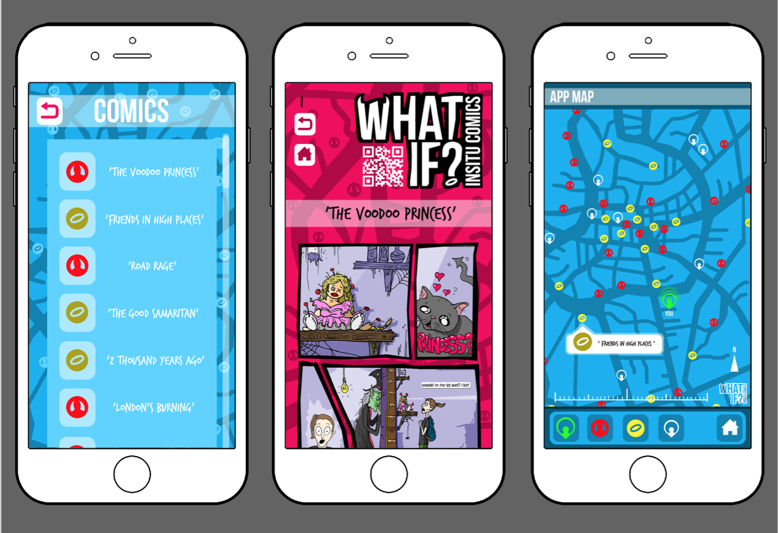 Bar Talk Comics: What If? Comics. The 'in-situ' comic app.