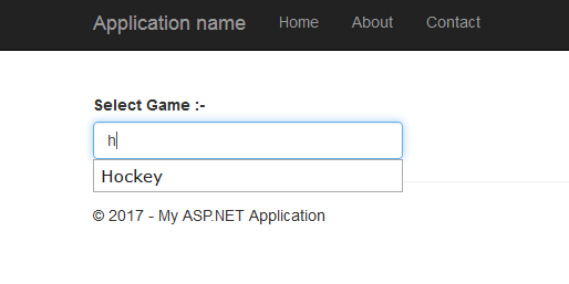 How To Create Autocomplete Textbox In Aspnet Mvc 5