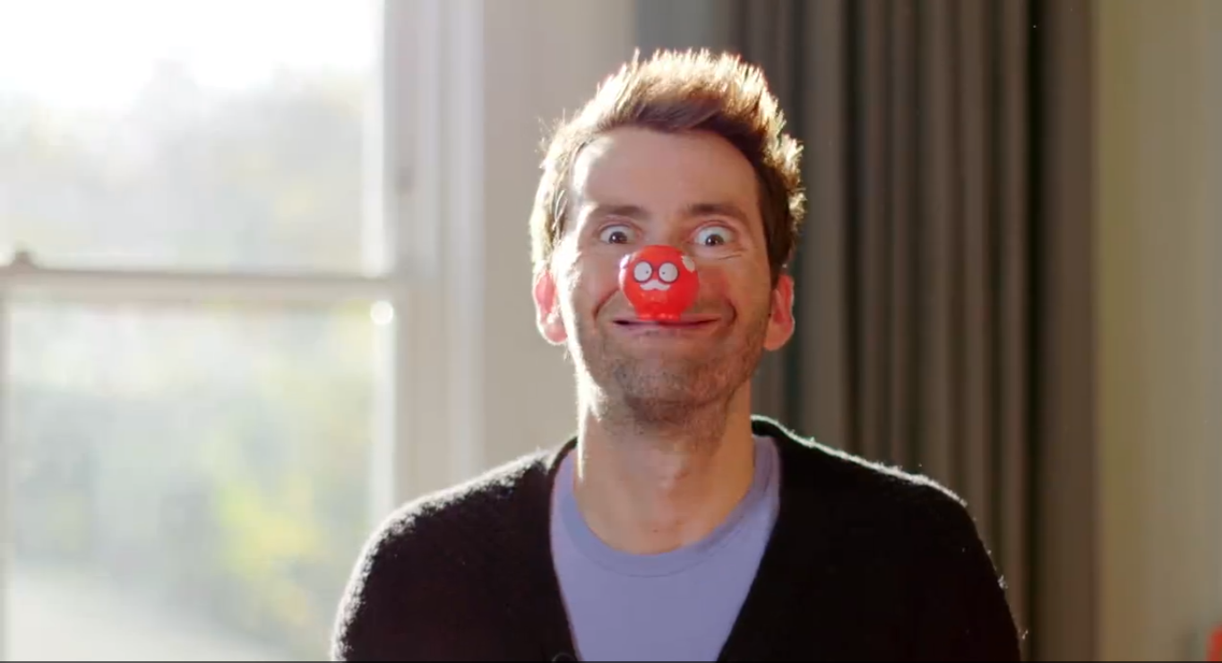 VIDEO & PHOTOS: David Tennant Supports Comic Relief's Make Your Face ...
