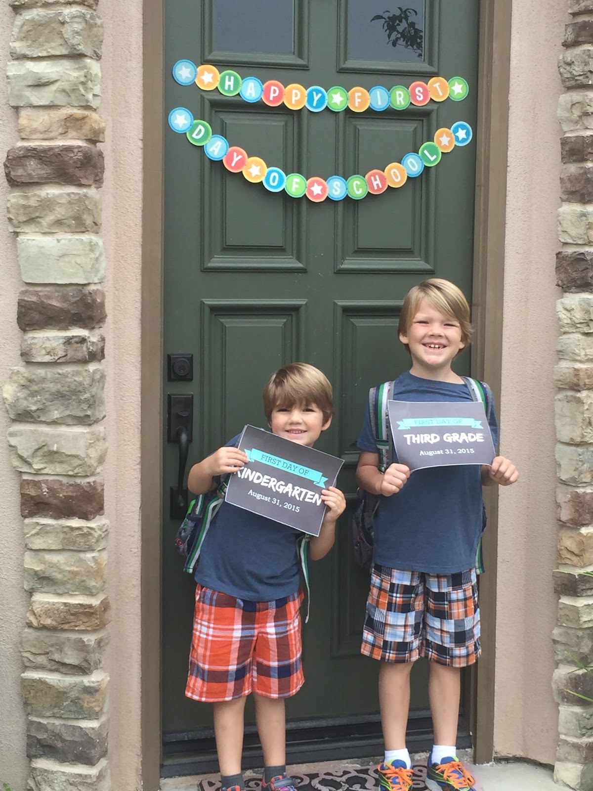Swearingen Family: First Day of School