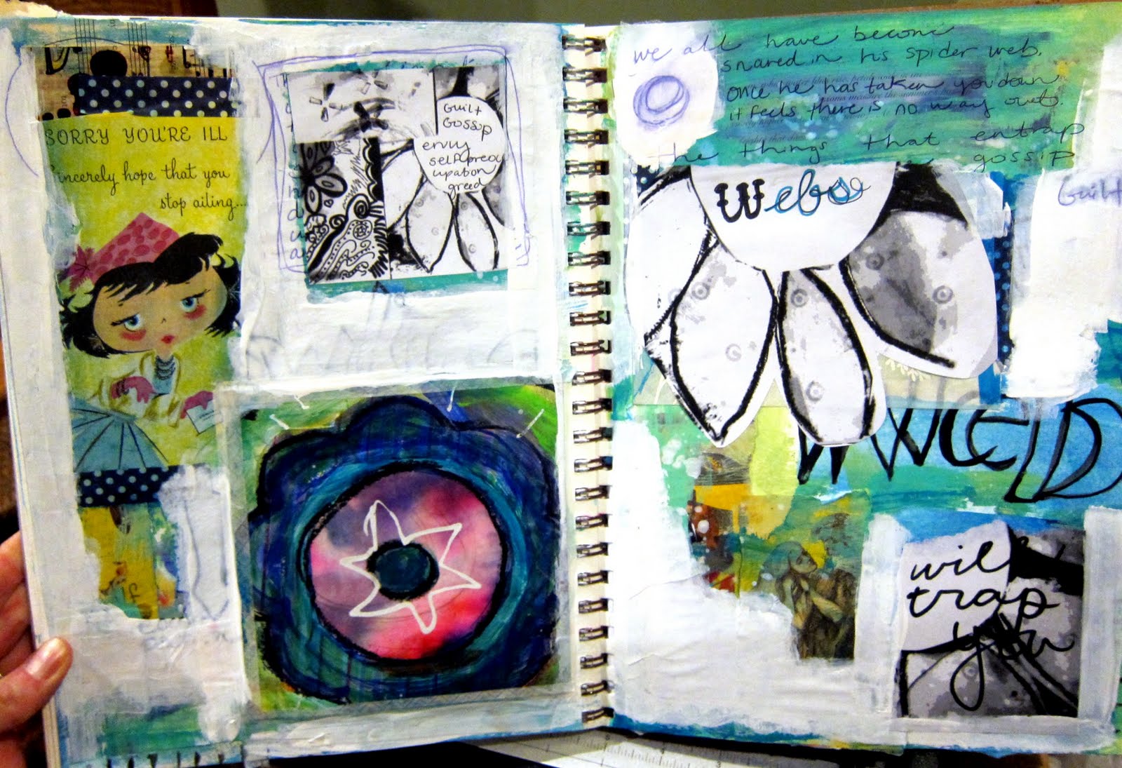 Messy Journal Pages - Marcia Beckett