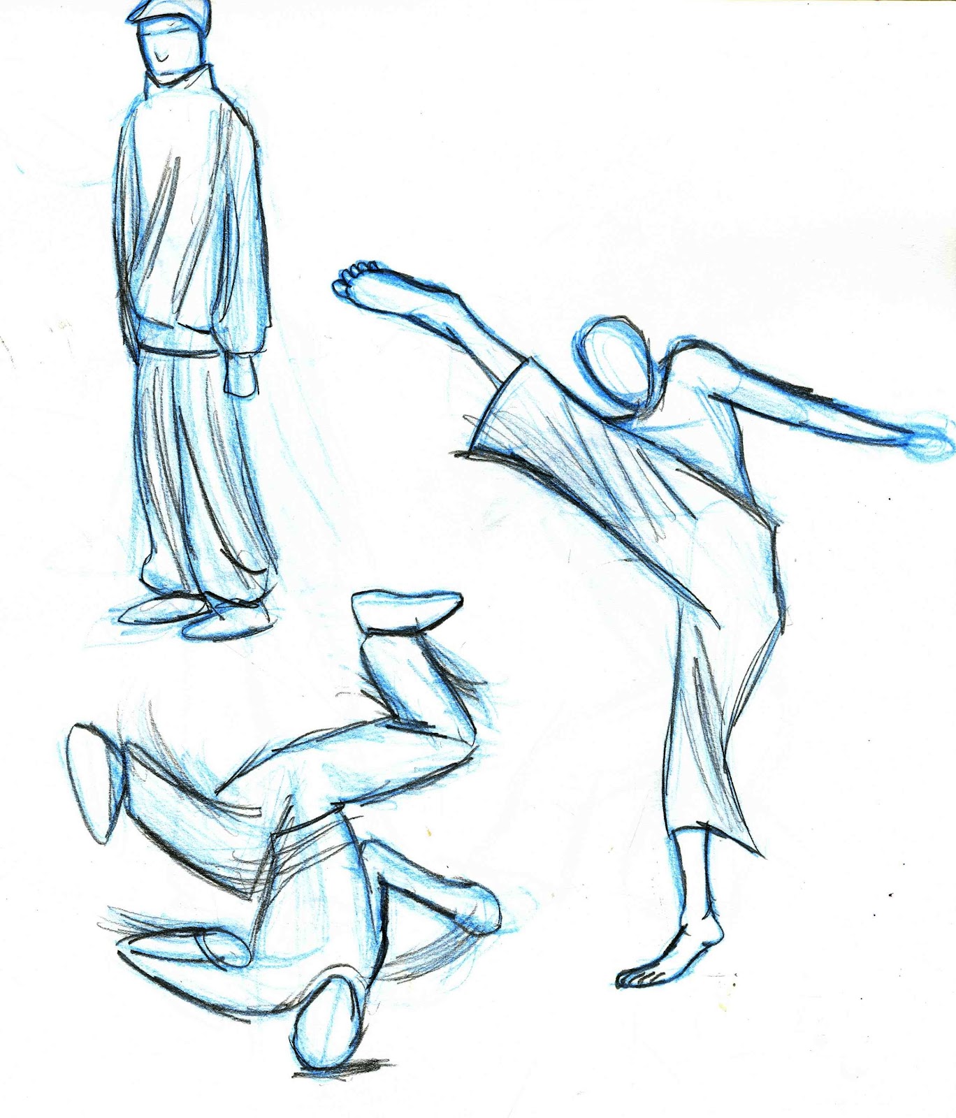 Motion Man's Flipbook: Bboy Gesture Drawings