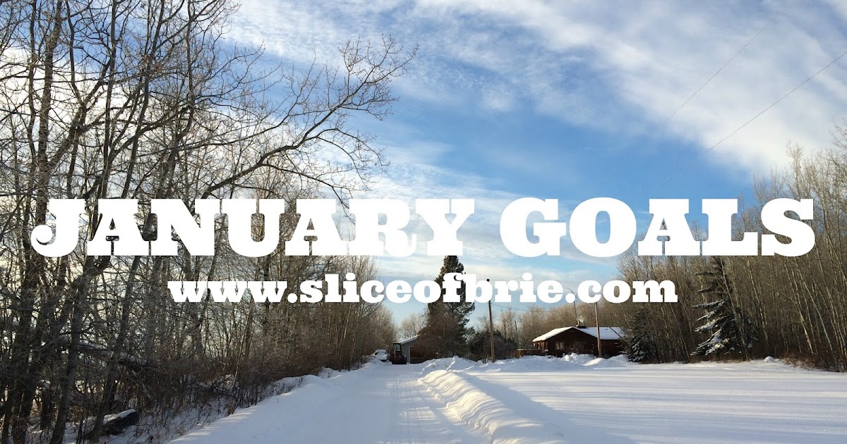 A Slice of Brie: January Goals
