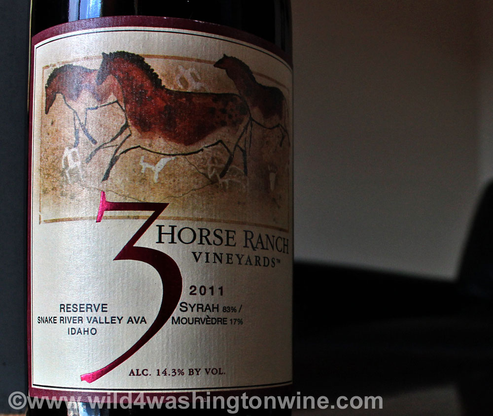 Review: 3 Horse Ranch Vineyards 2011 Syrah/Mourvèdre, Eagle, Idaho