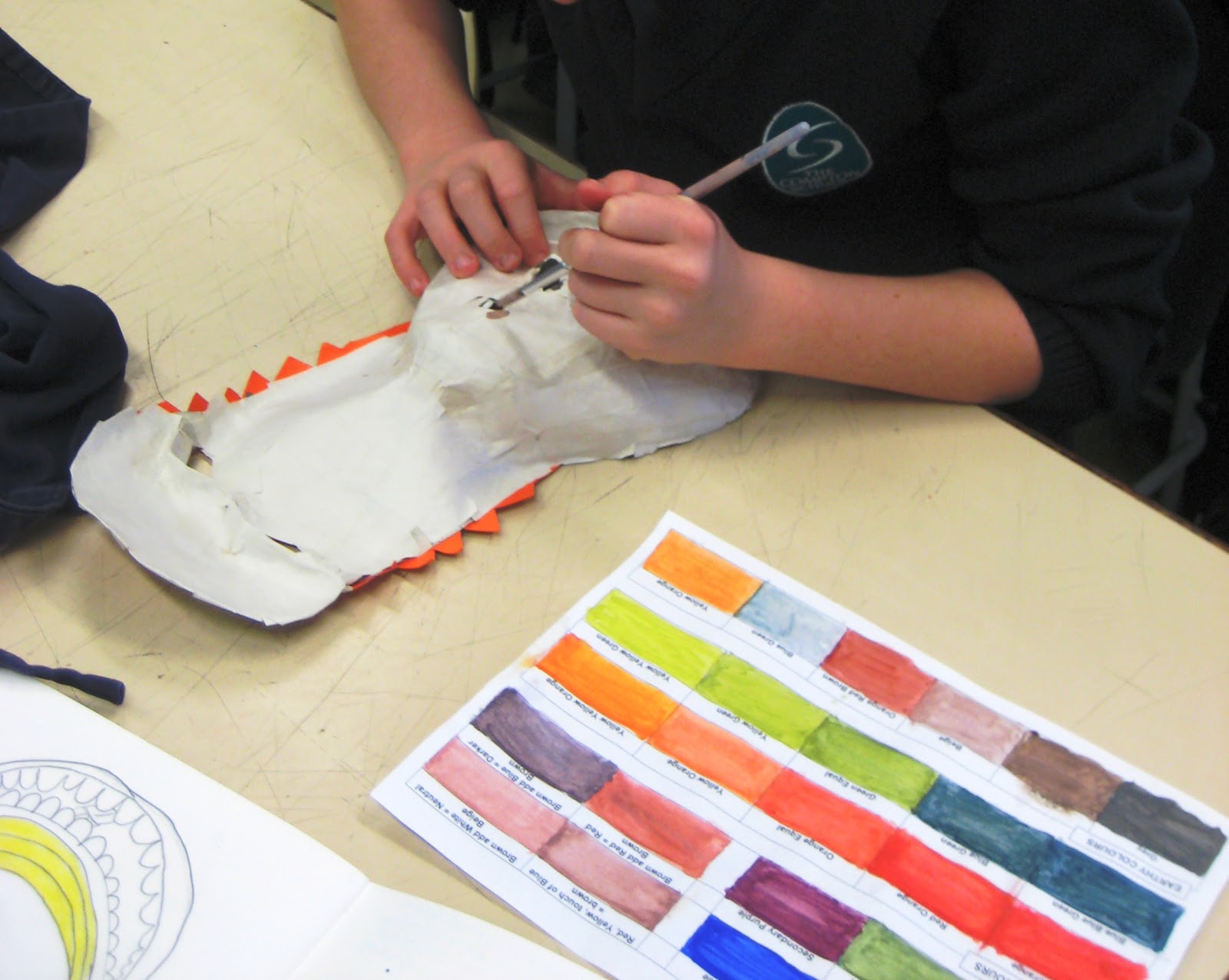 Student Artwork: Year 7 Mask Project