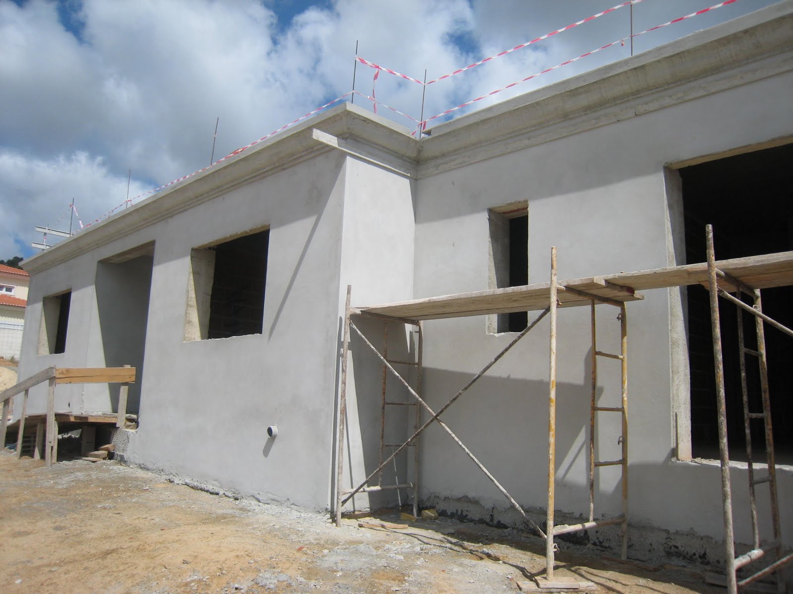 a nossa alegre casinha: Reboco Exterior