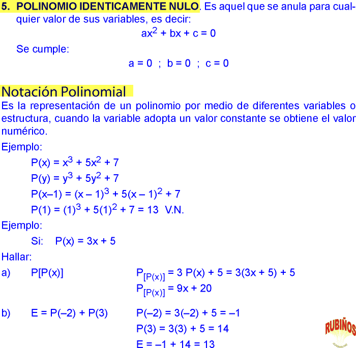 GRADOS Y POLINOMIOS ESPECIALES PROBLEMAS RESUELTOS PASO A PASO PDF