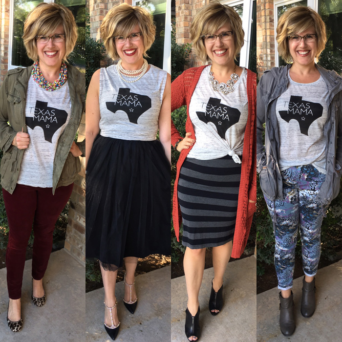 ABC Mom Style: One Tee, 4 Ways