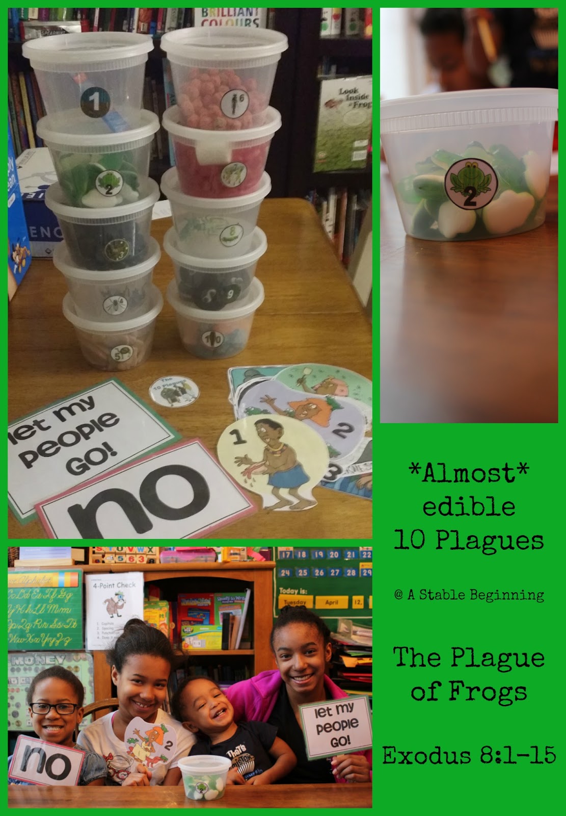 A Stable Beginning: *Almost* edible 10 Plagues study ~ The Plague of Frogs