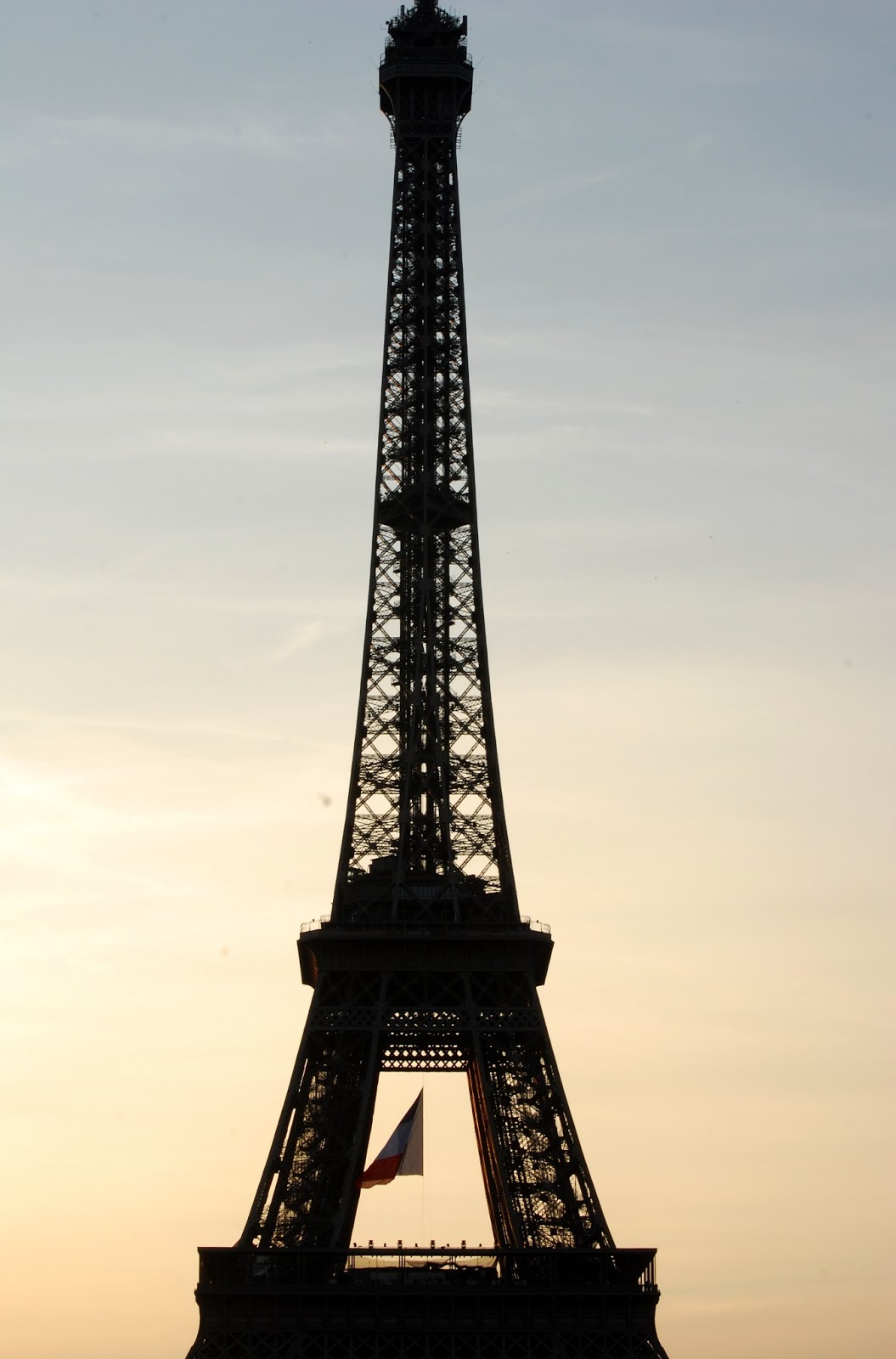 The Eiffel Tour on fire. Fireworks.