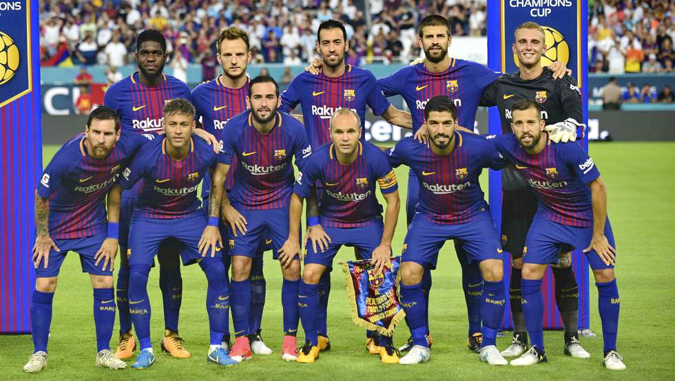 EQUIPOS DE FÚTBOL: BARCELONA contra Real Madrid 30/07/2017 ...