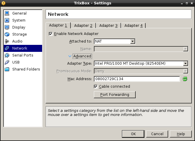 Konfigurasi Port Fowarding di VirtualBox NAT Network