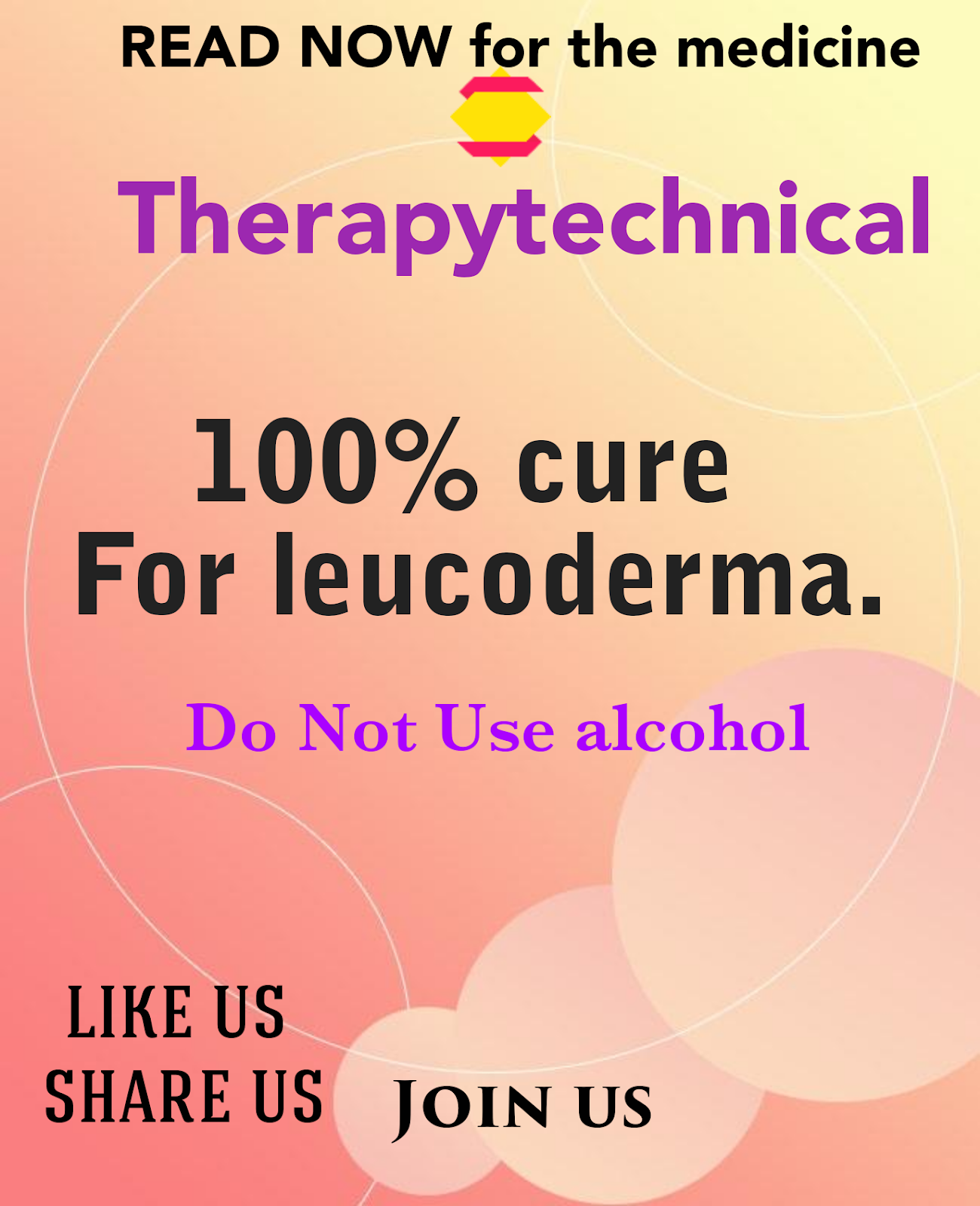 100% gurantee for curing leucoderma vitiligo - Therapy Technical