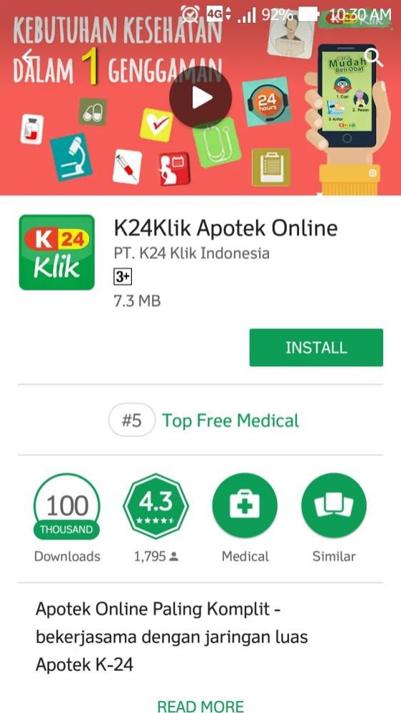 Beli Obat Online, Cepat Satu Jam Sampai di K24Klik.com - Nunung Nurlaela