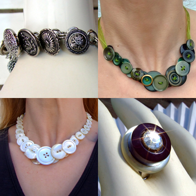 handmade button jewelry ~ origami instructions art and craft ideas