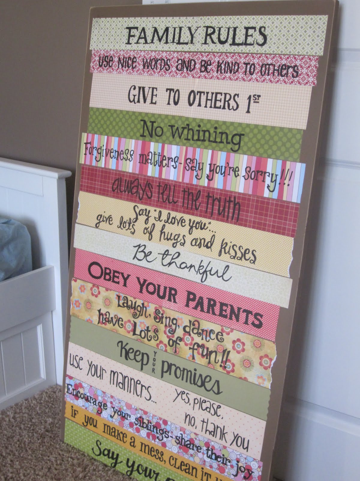 Sweetie Pie Paintings: Rule Boards