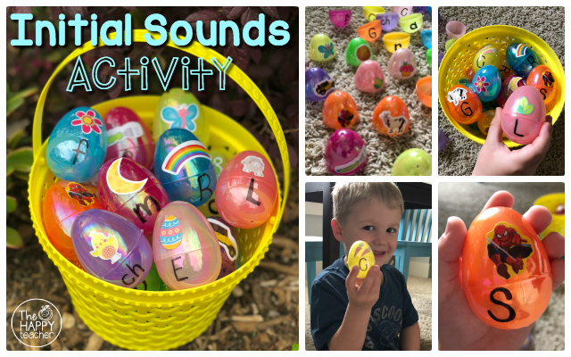 Initial Sounds Phonics Easter Egg Activity | TheHappyTeacher
