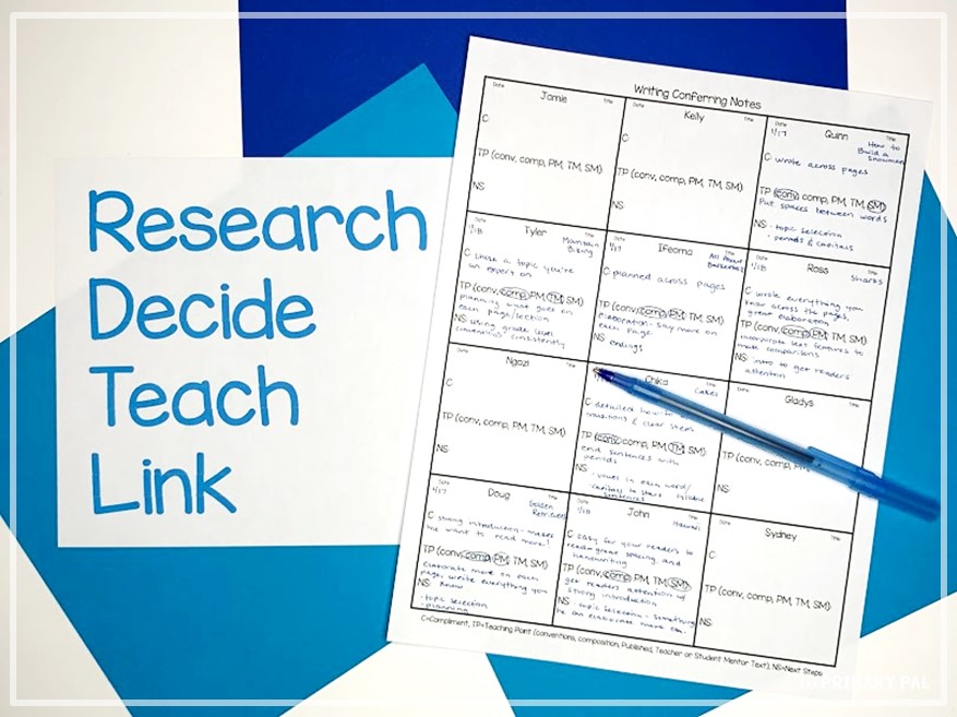 How To Structure Successful Writing Conferences - The Primary Pal