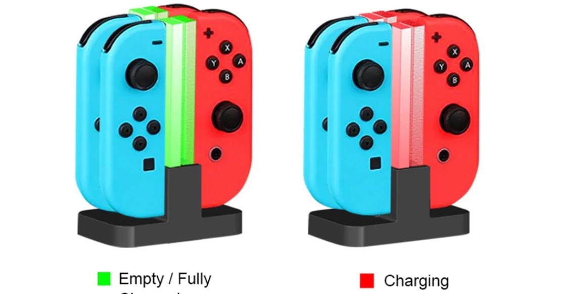 Aberto até de Madrugada: Carregador USB-C para 4 Joy-Cons da Switch a €12