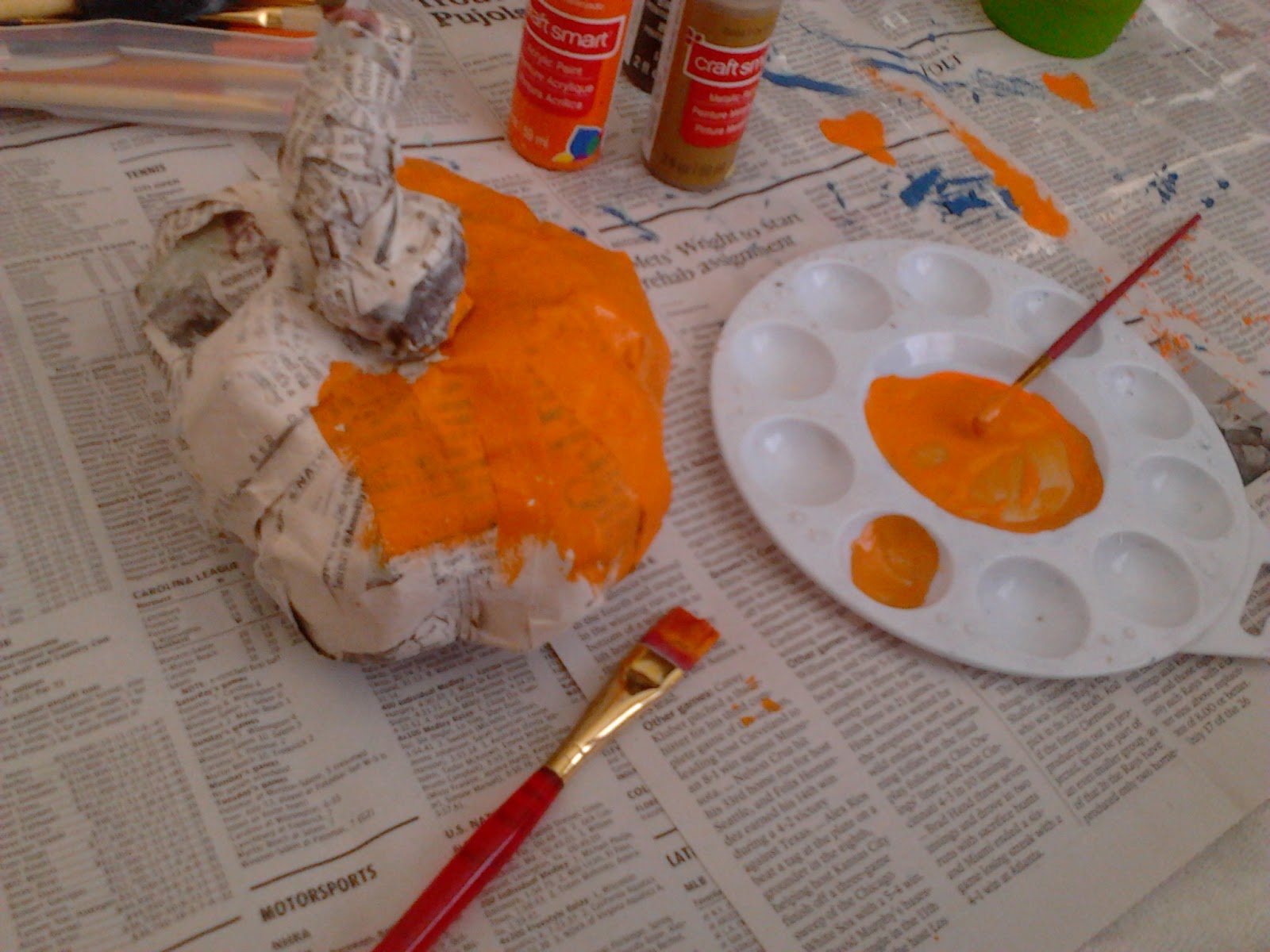 In All Faithfulness: Fall DIY: Paper mache pumpkin tutorial