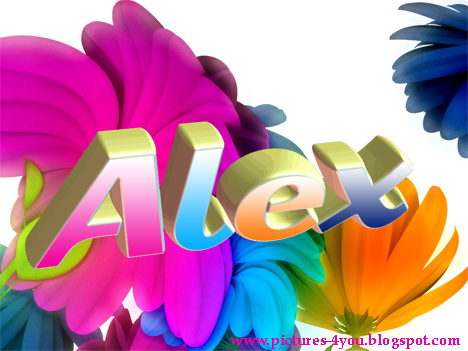 Alex 3D Name for you - Pictures 4 You
