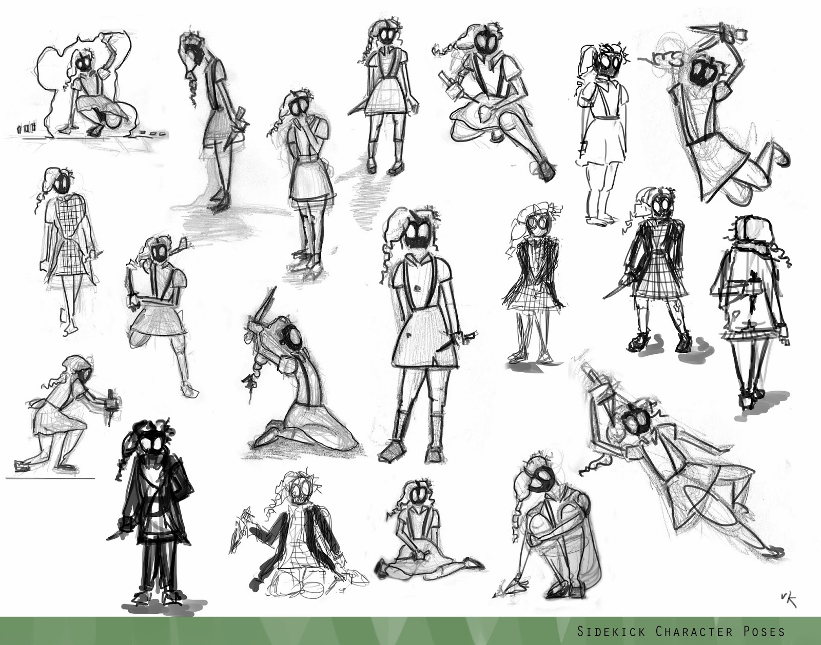 Vikki Kerslake: Sidekick Character Poses