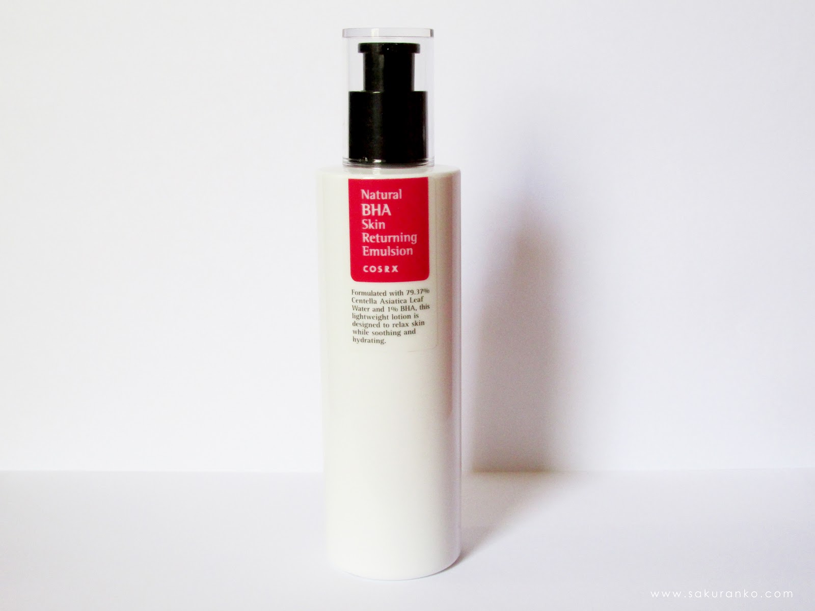 Sakuranko: COSRX Natural BHA Skin Returning Emulsion Review