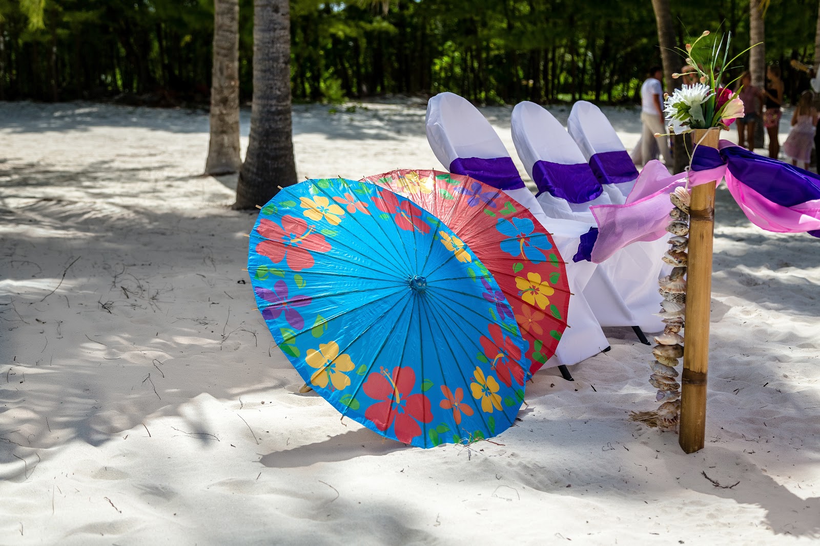 We Make Your Dream Come True!: Parasol Umbrellas for Beach Wedding