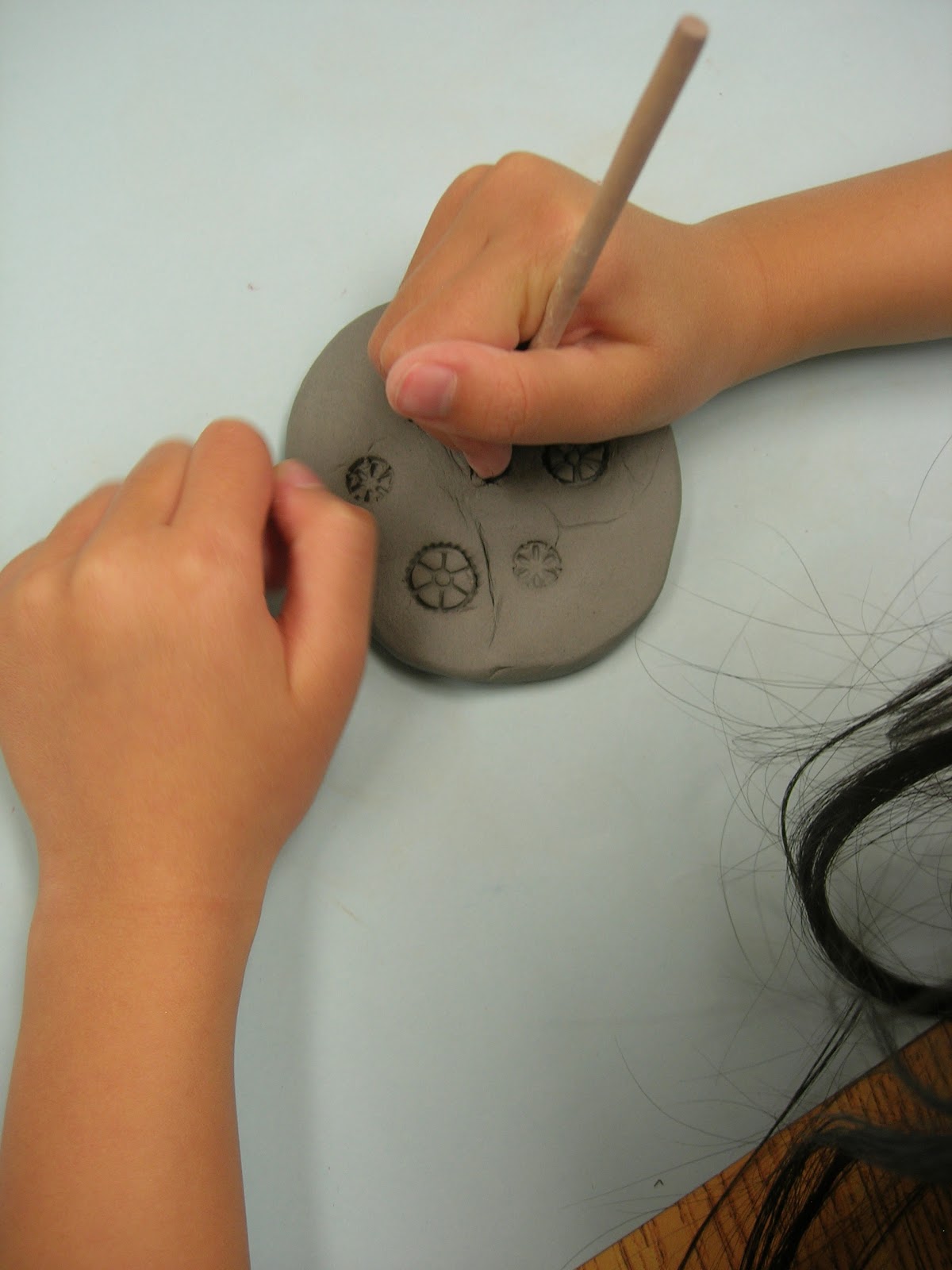 Mrs. Manzella's Student Gallery: 1ST GRADE: CLAY TEXTURED