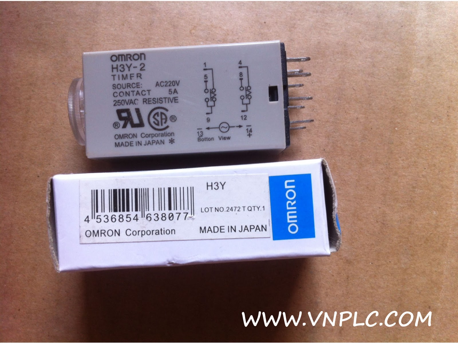 Omron H3Y-2 AC220V 5S OMI - VNPLC.COM - Mua bán PLC, HMI, Biến tần ...