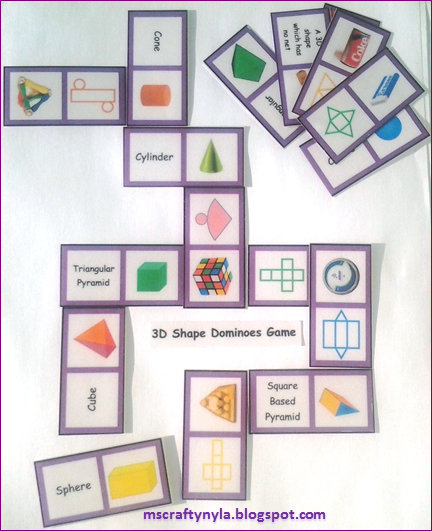 Nyla's Crafty Teaching: 2D & 3D Shape Games, Activities and Printables